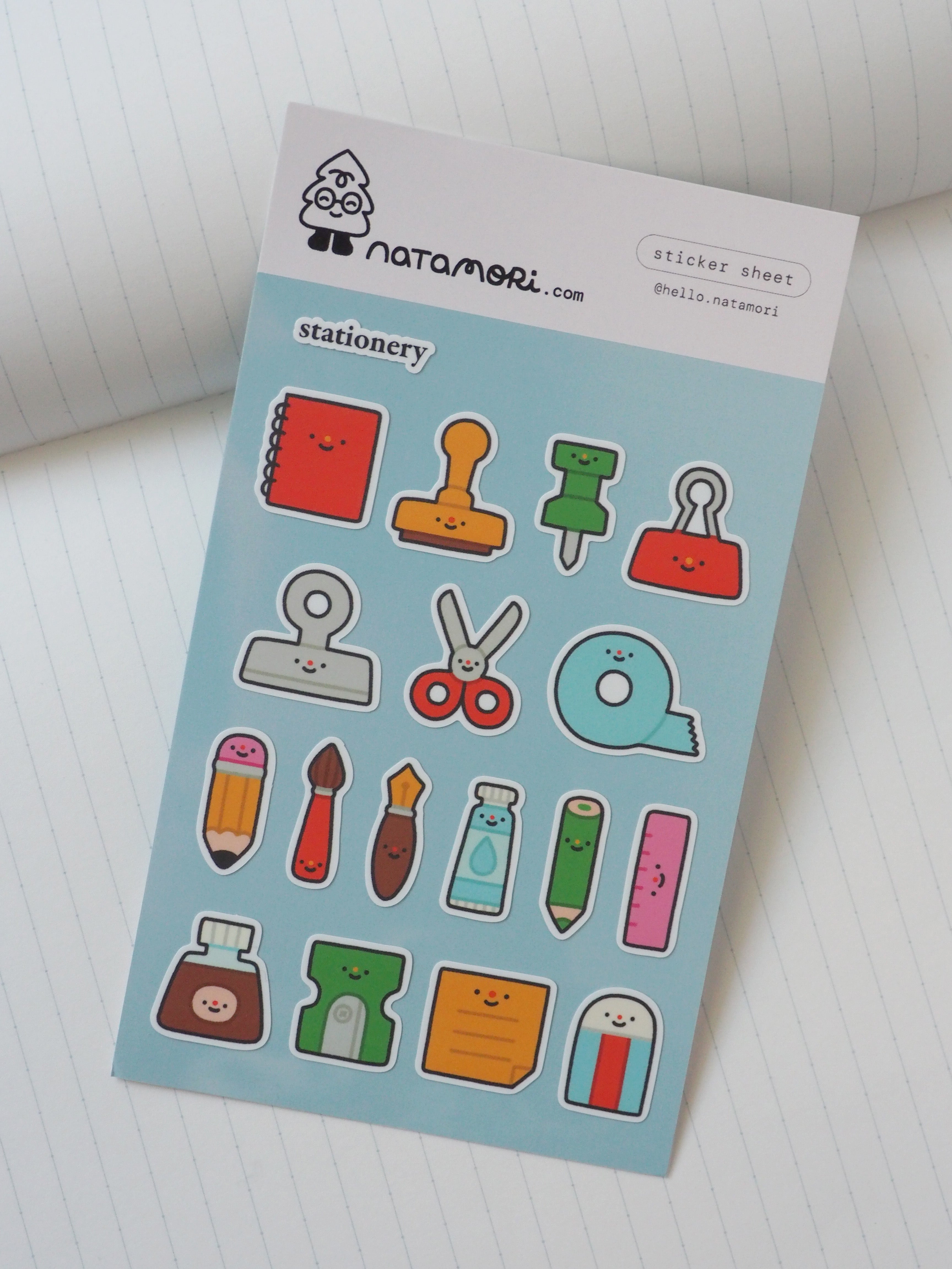 stationery • sticker sheet – natamori